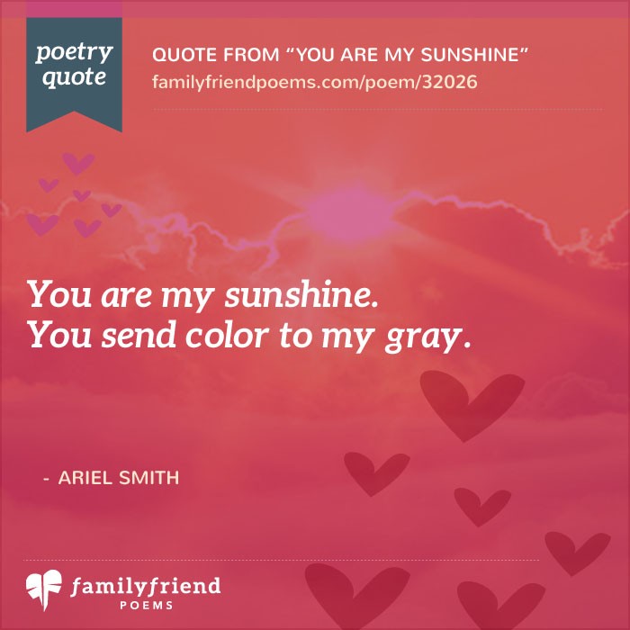 You Are My Sunshine, Boyfriend Poem You Are My Sunshine, Boyfriend Poem
