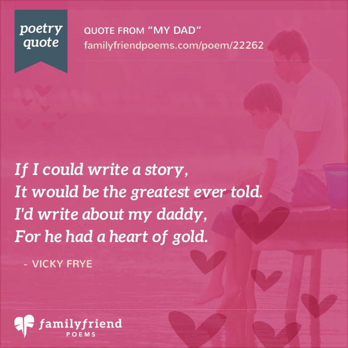 Loving Father Poem From Daughter My Dad